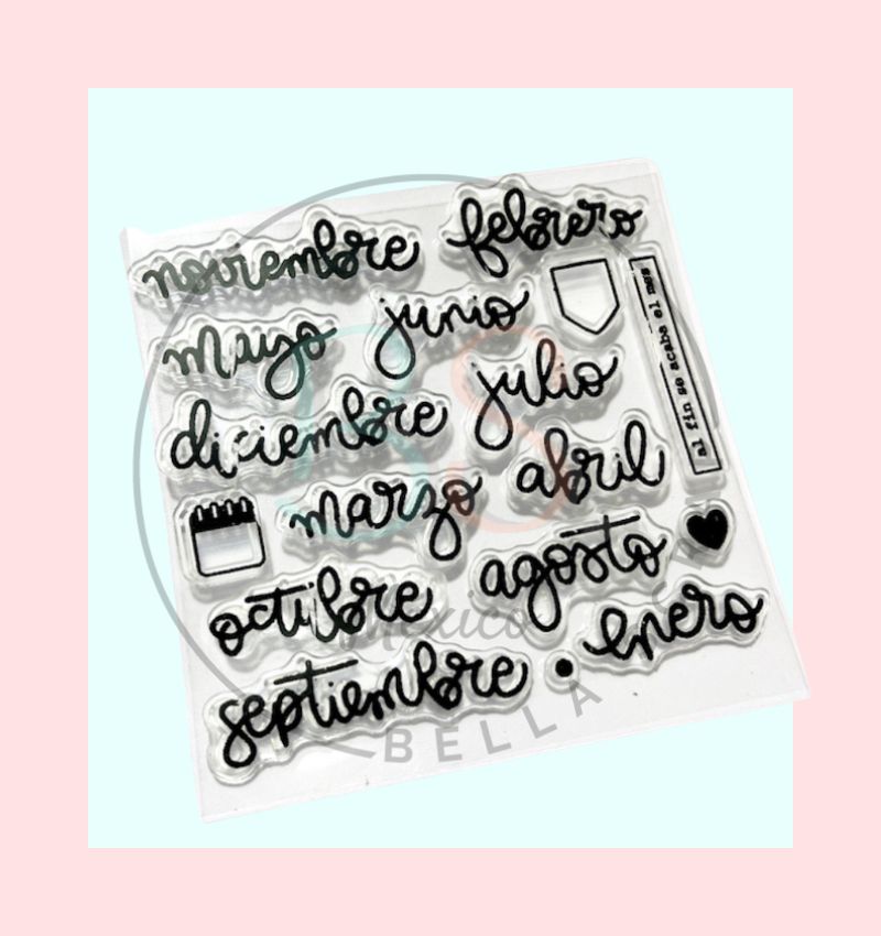 SELLO MESES CHICO - Bella Scrap México
